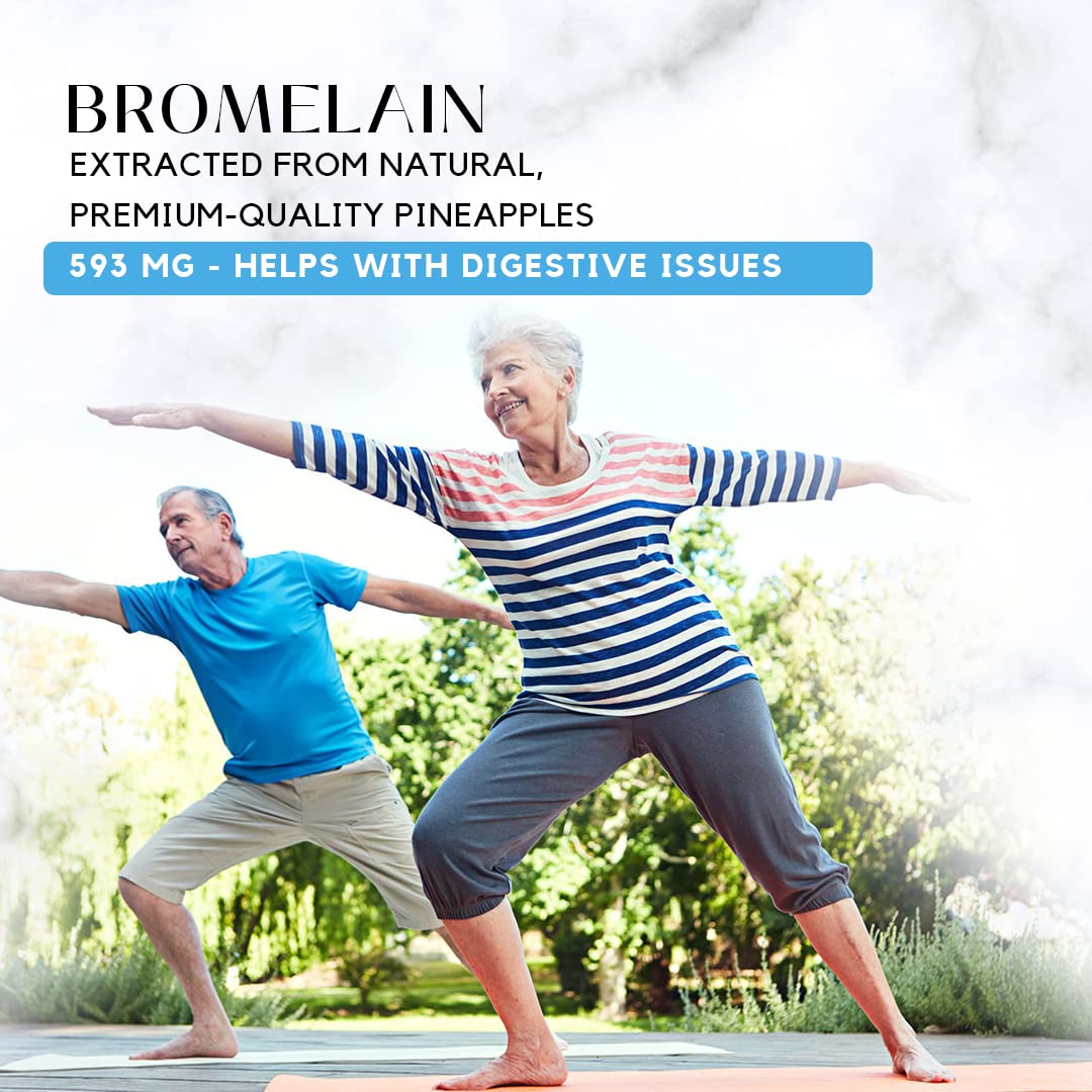 Digestive enzyme support with bromelain