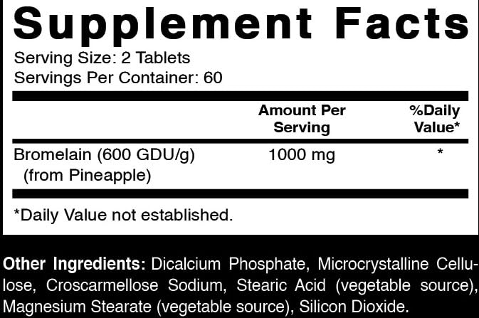 Digestive enzyme support with Bromelain