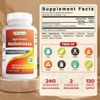 Digestive enzyme support with nattokinase