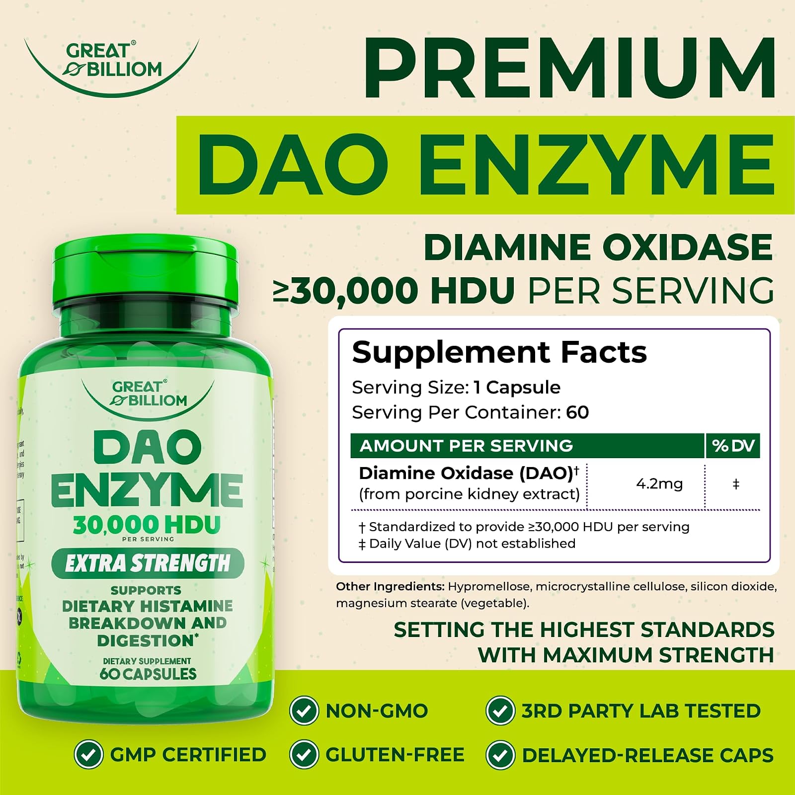 Digestive enzymes for food intolerance