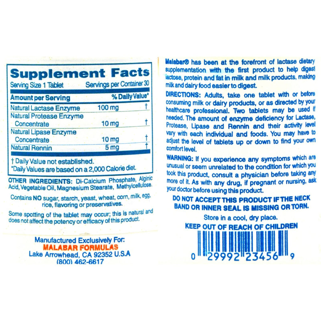 Digestive enzymes for lactose intolerance