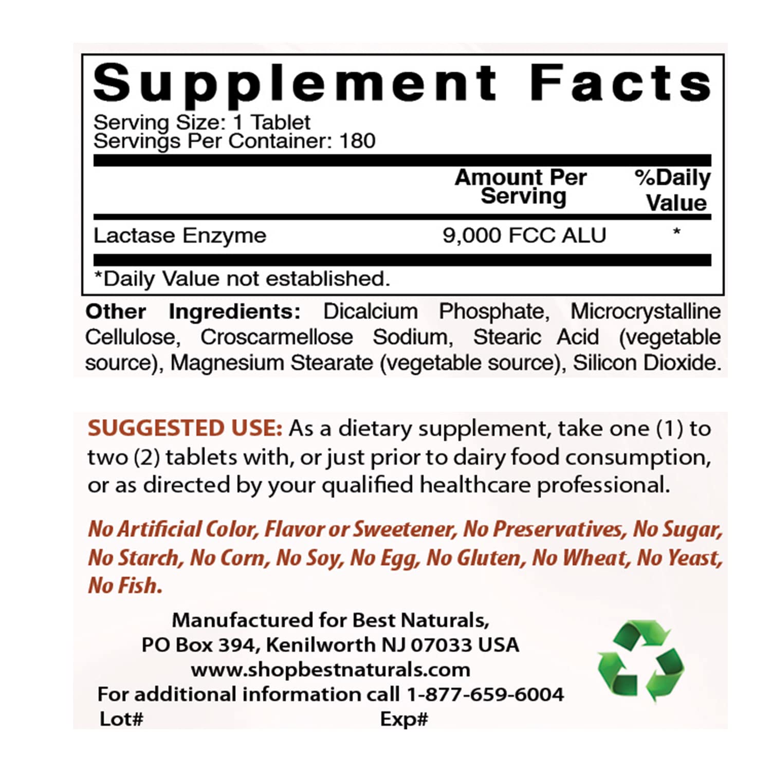digestive enzymes for lactose intolerance