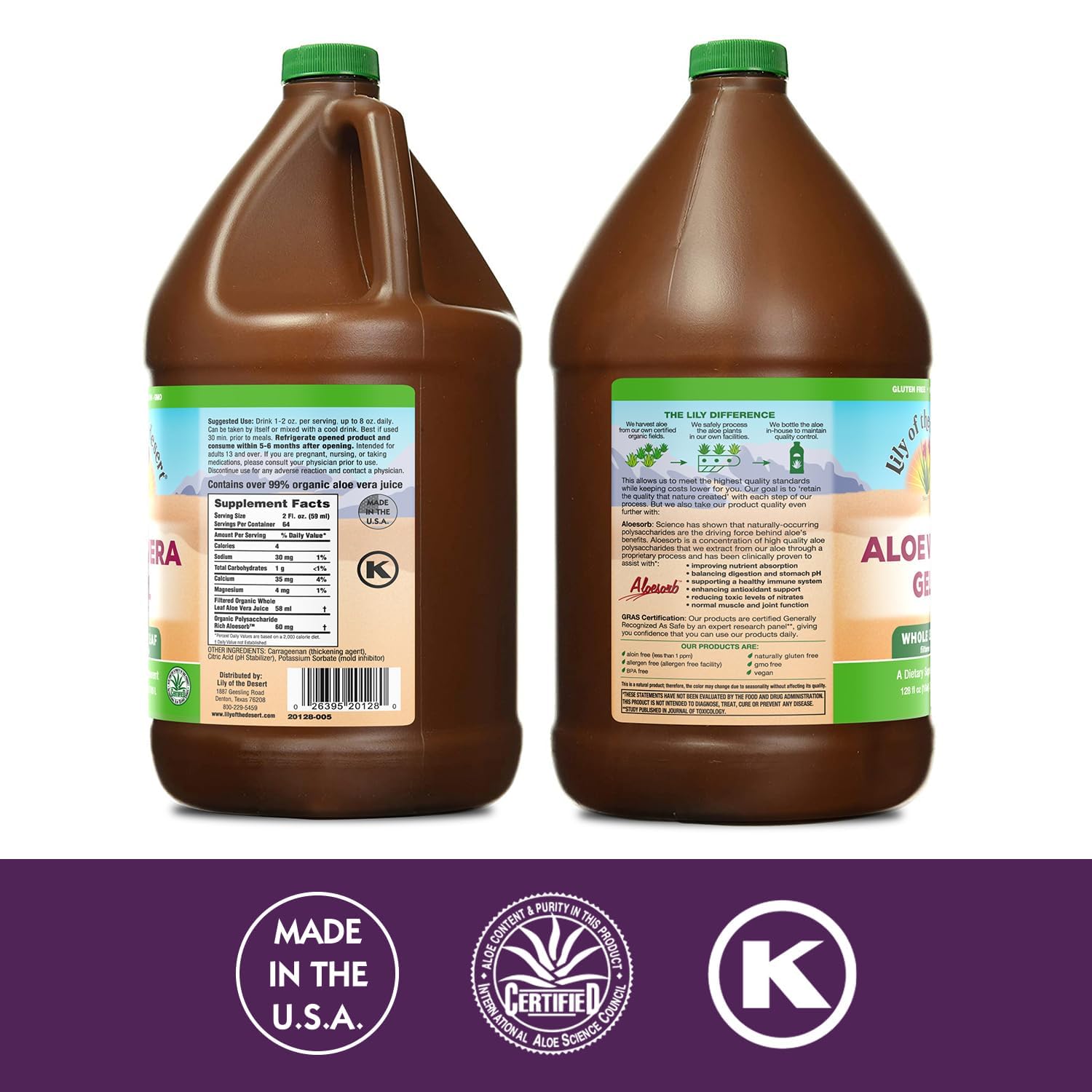 Digestive enzymes in aloe vera product