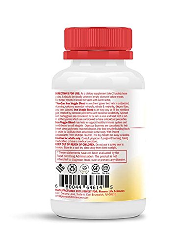 digestive enzymes in iron veggie blend