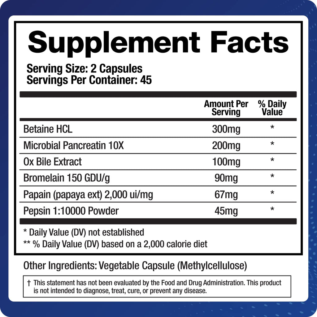 digestive enzymes supplement for bloating relief