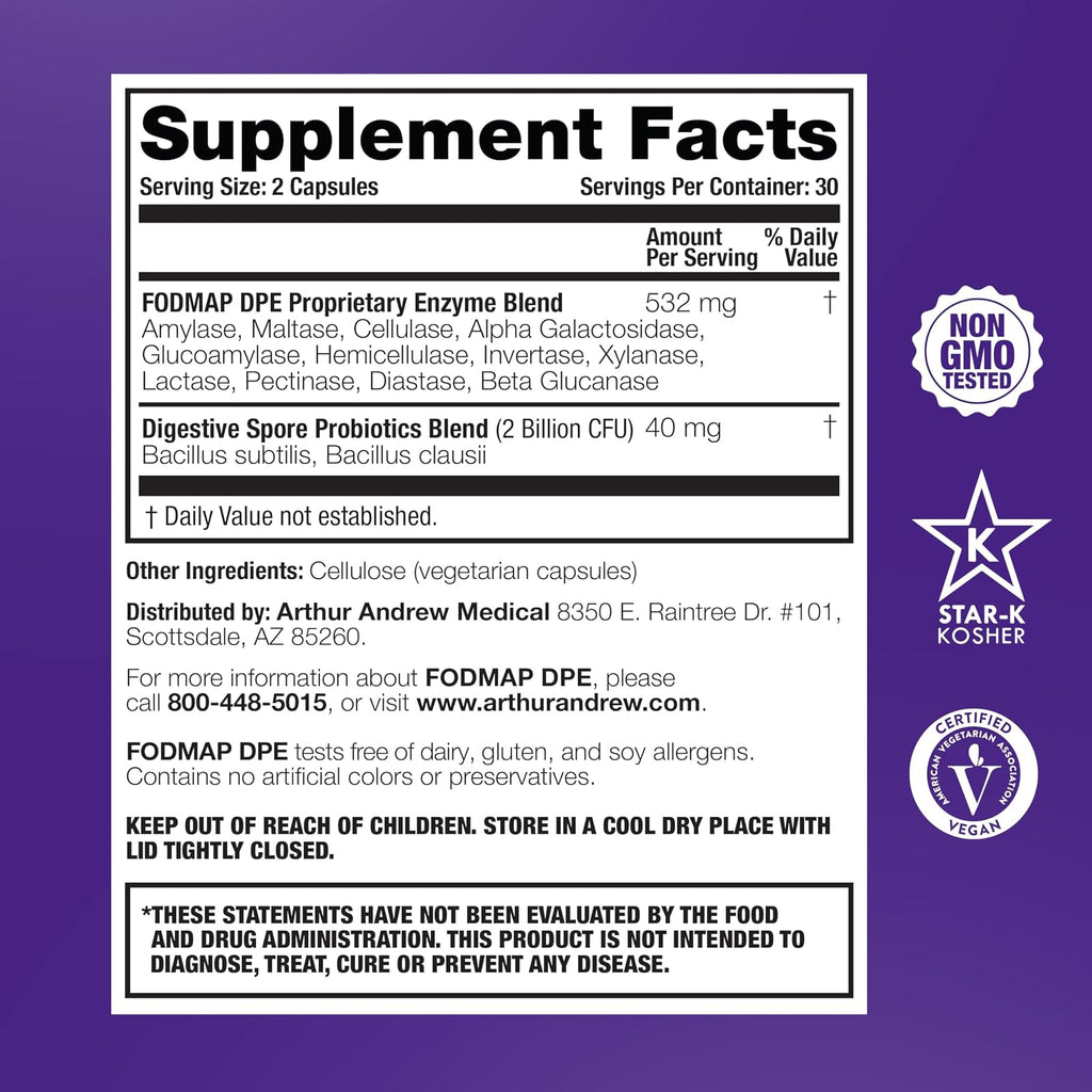 digestive enzymes support for FODMAP diet
