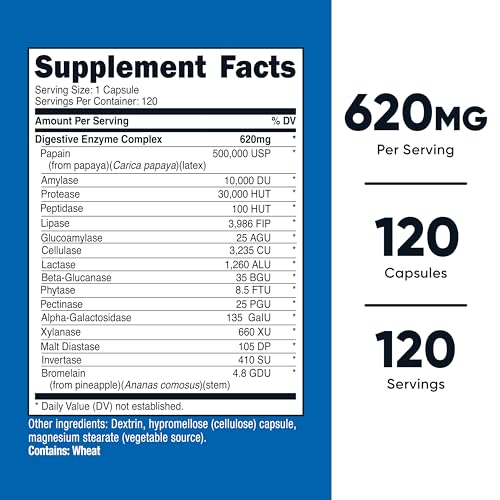 Digestive enzymes support gut health
