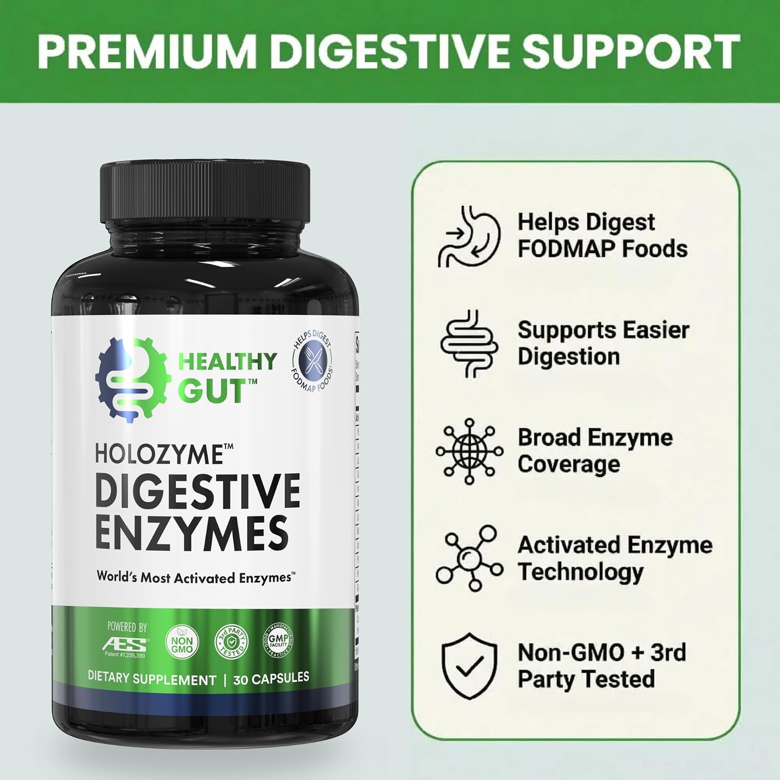 Digestive enzymes support healthy digestion