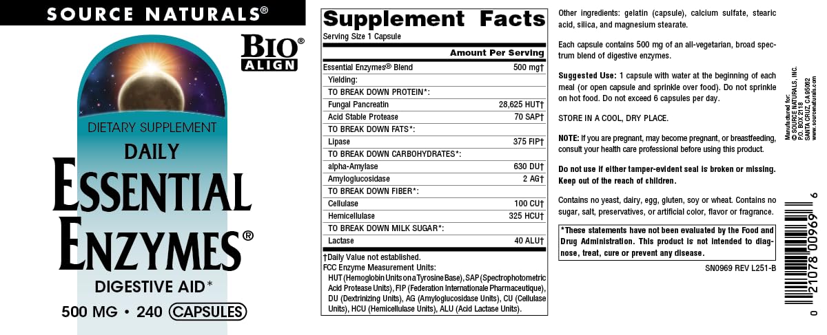 Digestive enzymes support nutrient absorption
