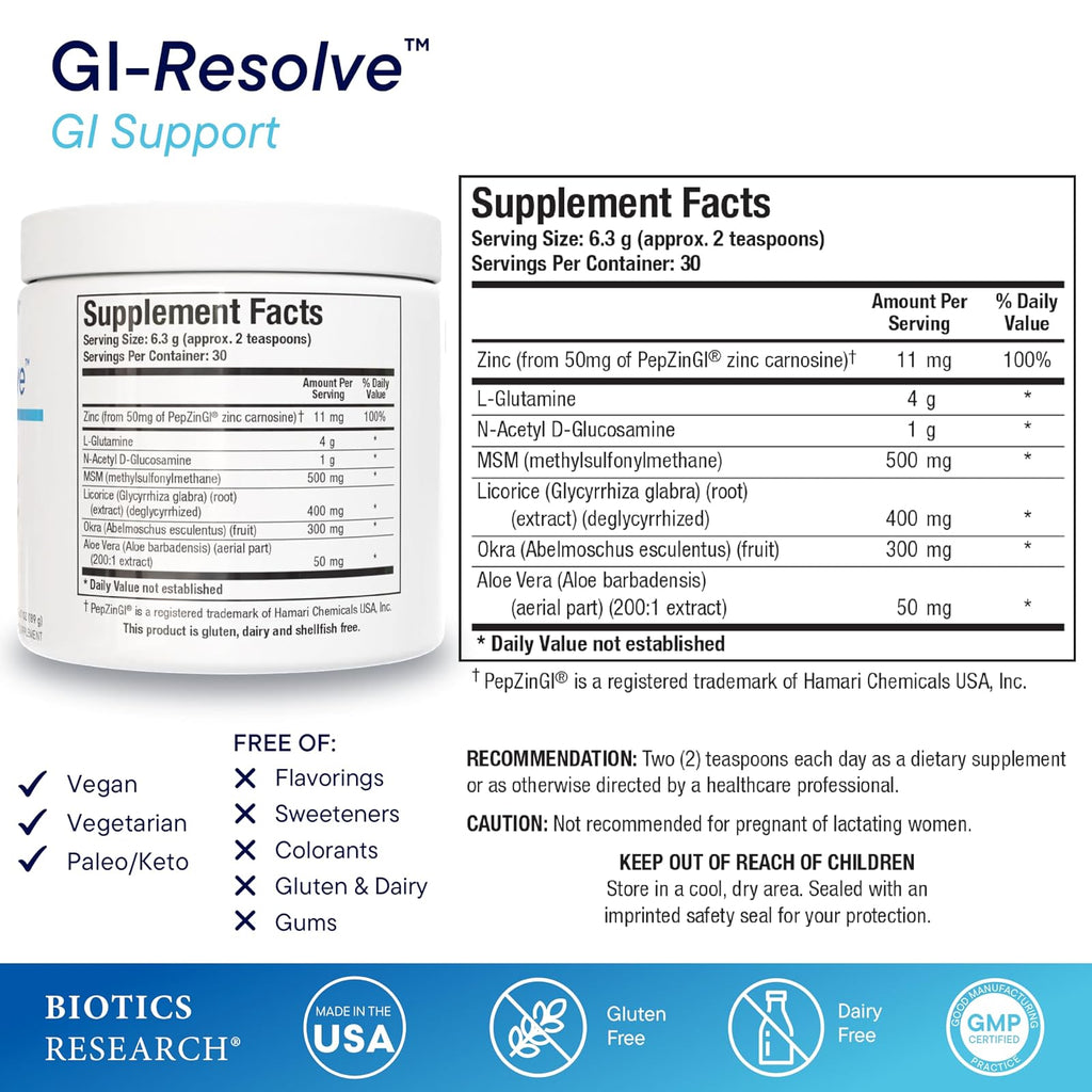 Digestive enzymes support with L-Glutamine