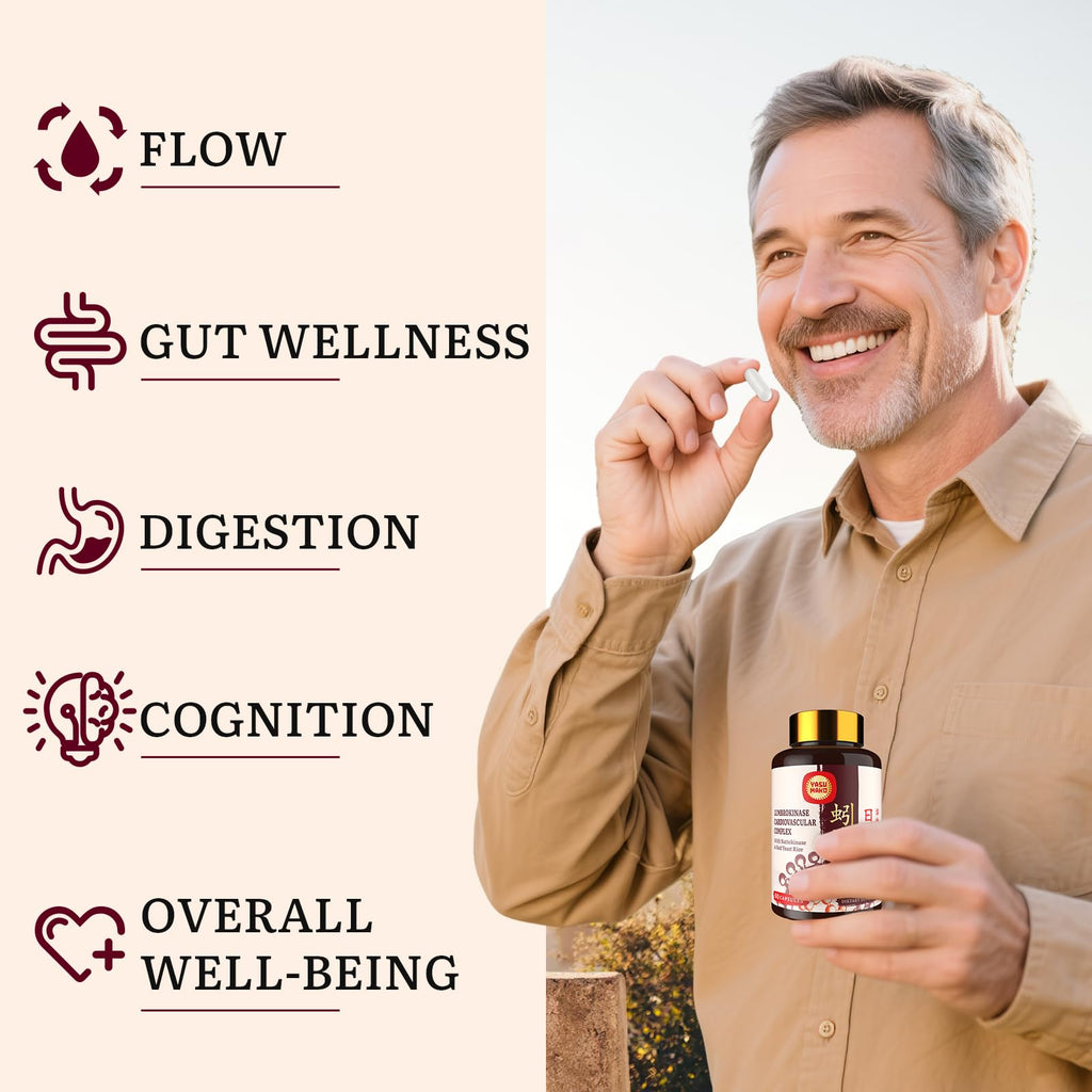 Digestive enzymes support with Lumbrokinase