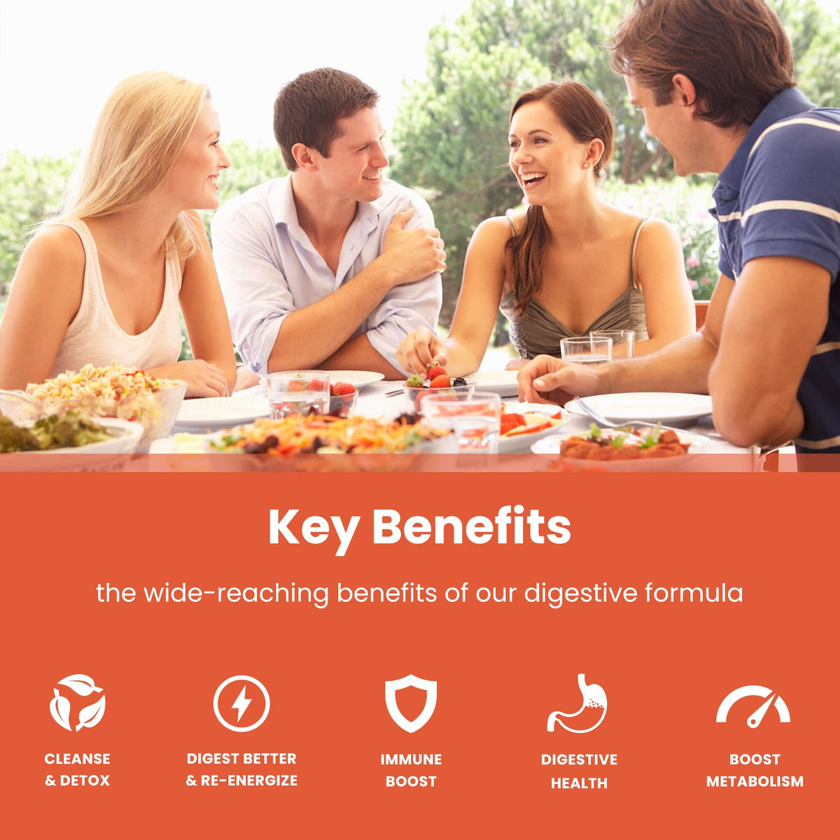 Digestive enzymes to enhance food breakdown