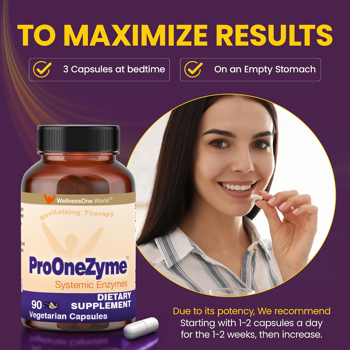 Digestive enzymes to relieve bloating
