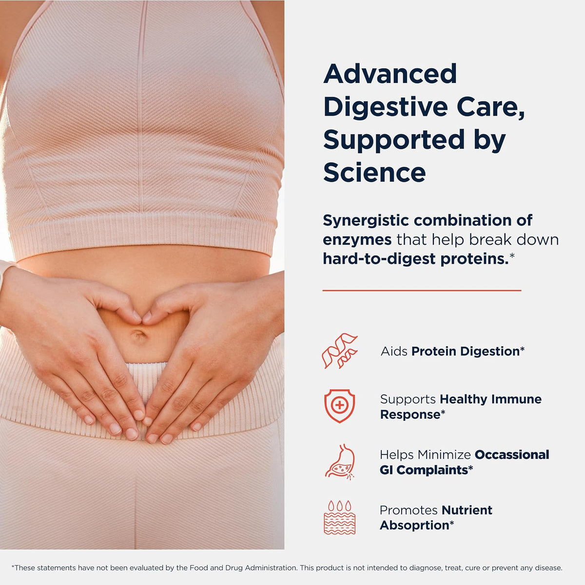 Digestive enzymes to support nutrient absorption