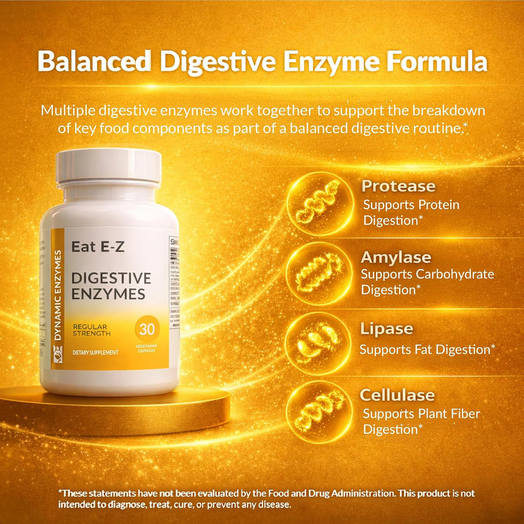 Digestive enzymes to support nutrient absorption