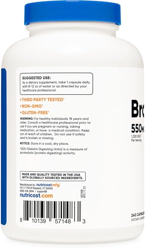 Digestive enzymes with Nutricost Bromelain