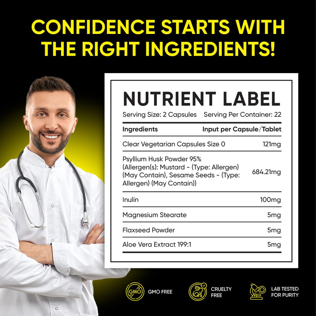 Digestive fiber capsules for wellness