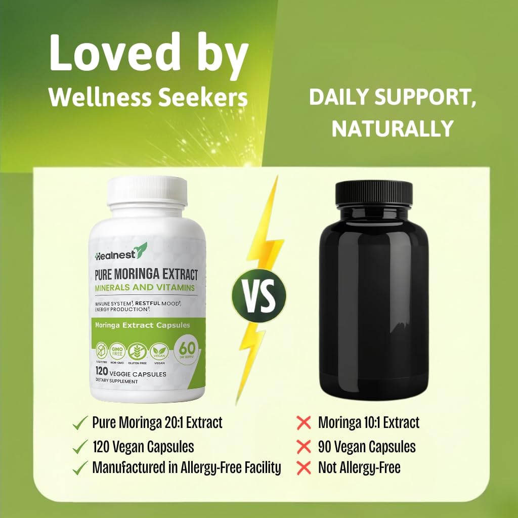 Digestive health benefits of Moringa capsules