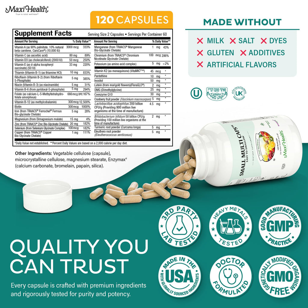 digestive health blended vitamin capsules