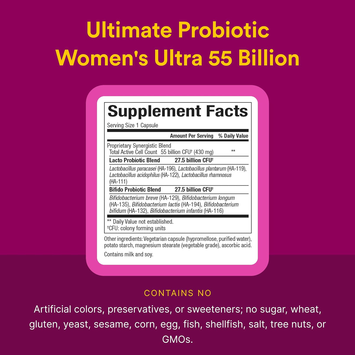 Digestive health capsules for women