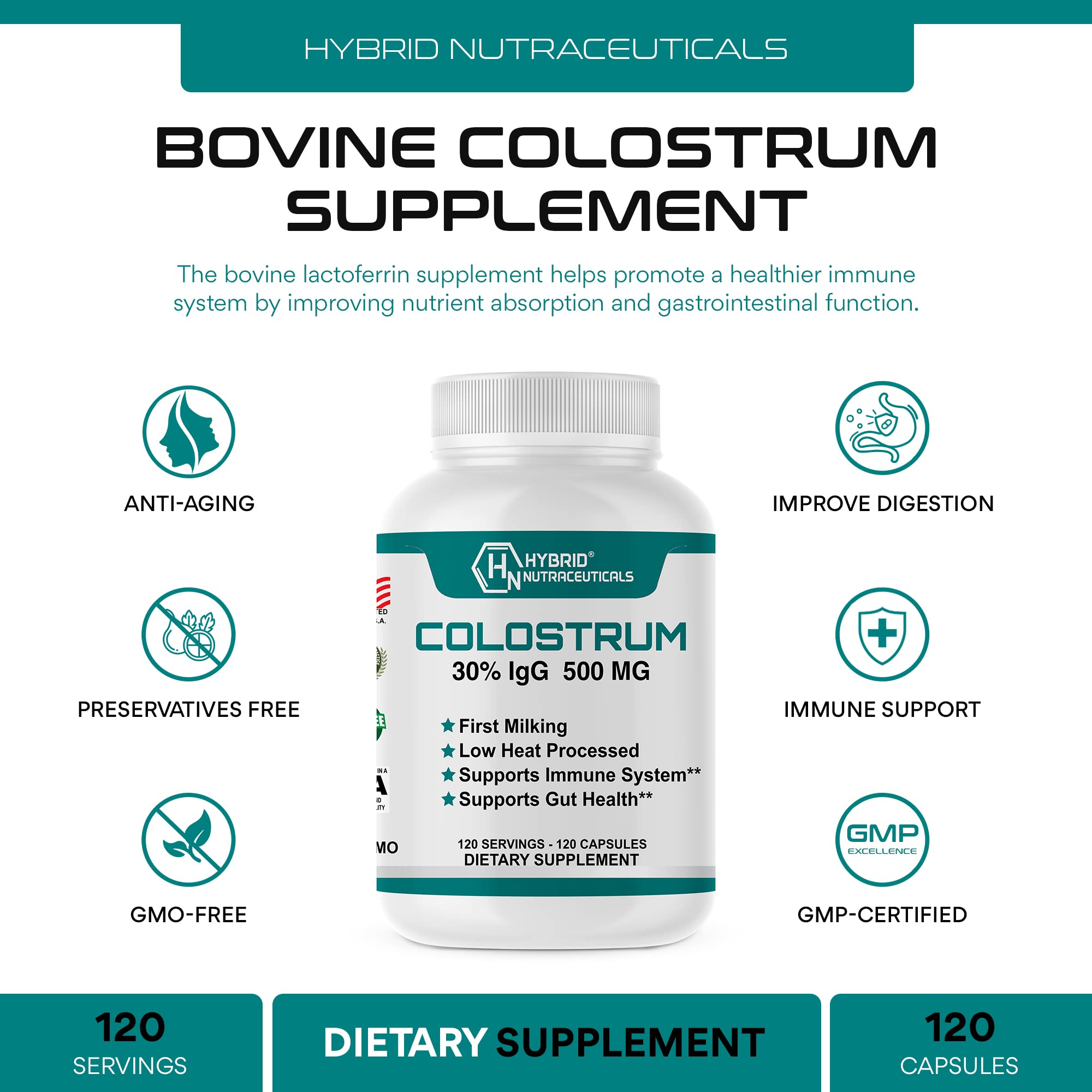 digestive health colostrum capsules