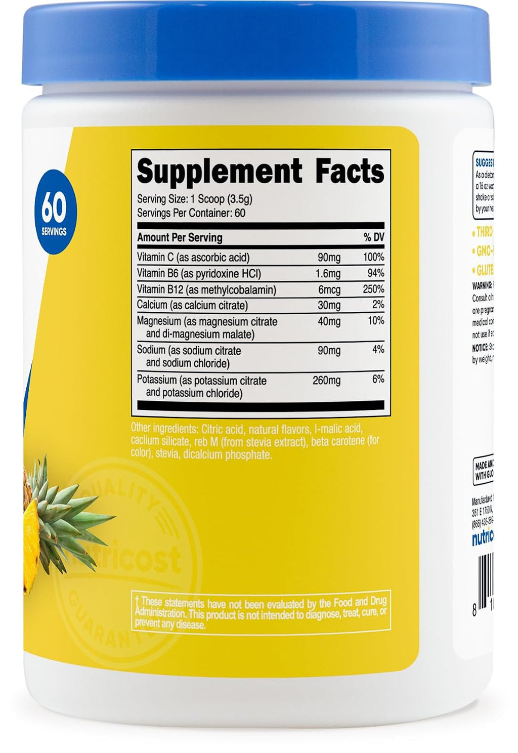Digestive health electrolyte supplement