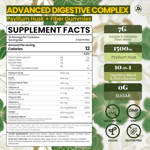 digestive health fiber gummies