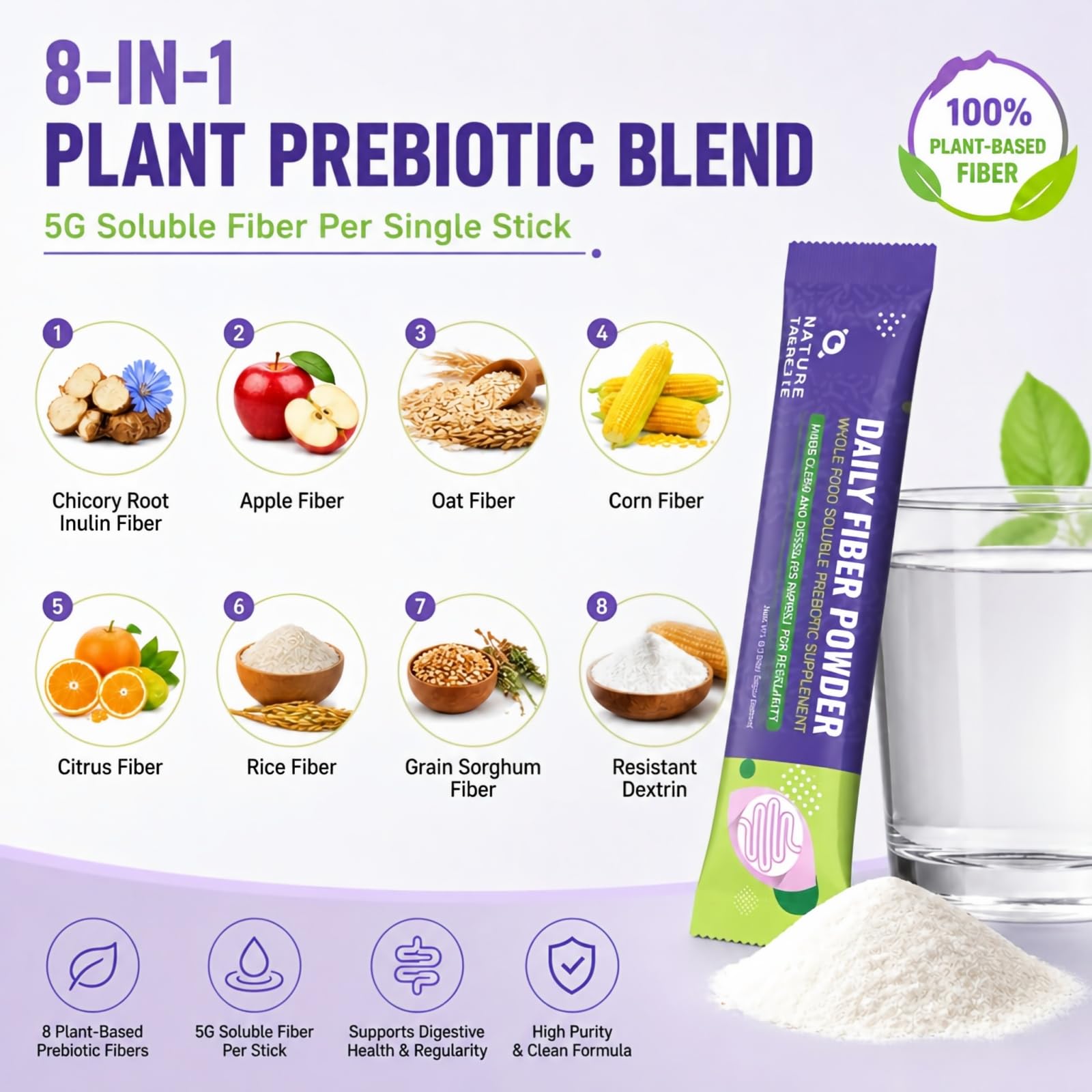 digestive health fiber stick packs