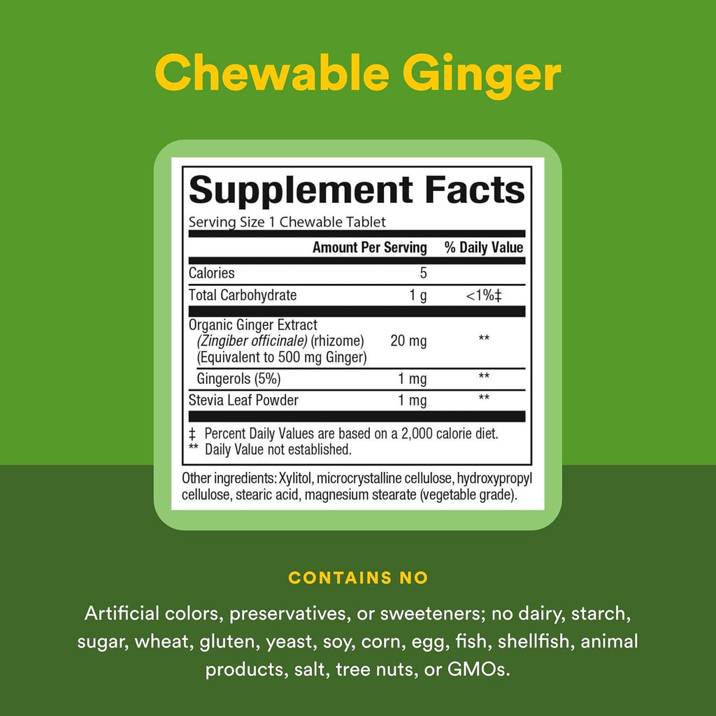 digestive health ginger tablets