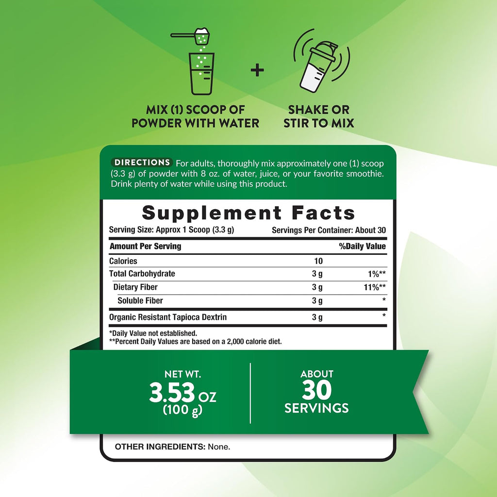 digestive health prebiotic fiber powder