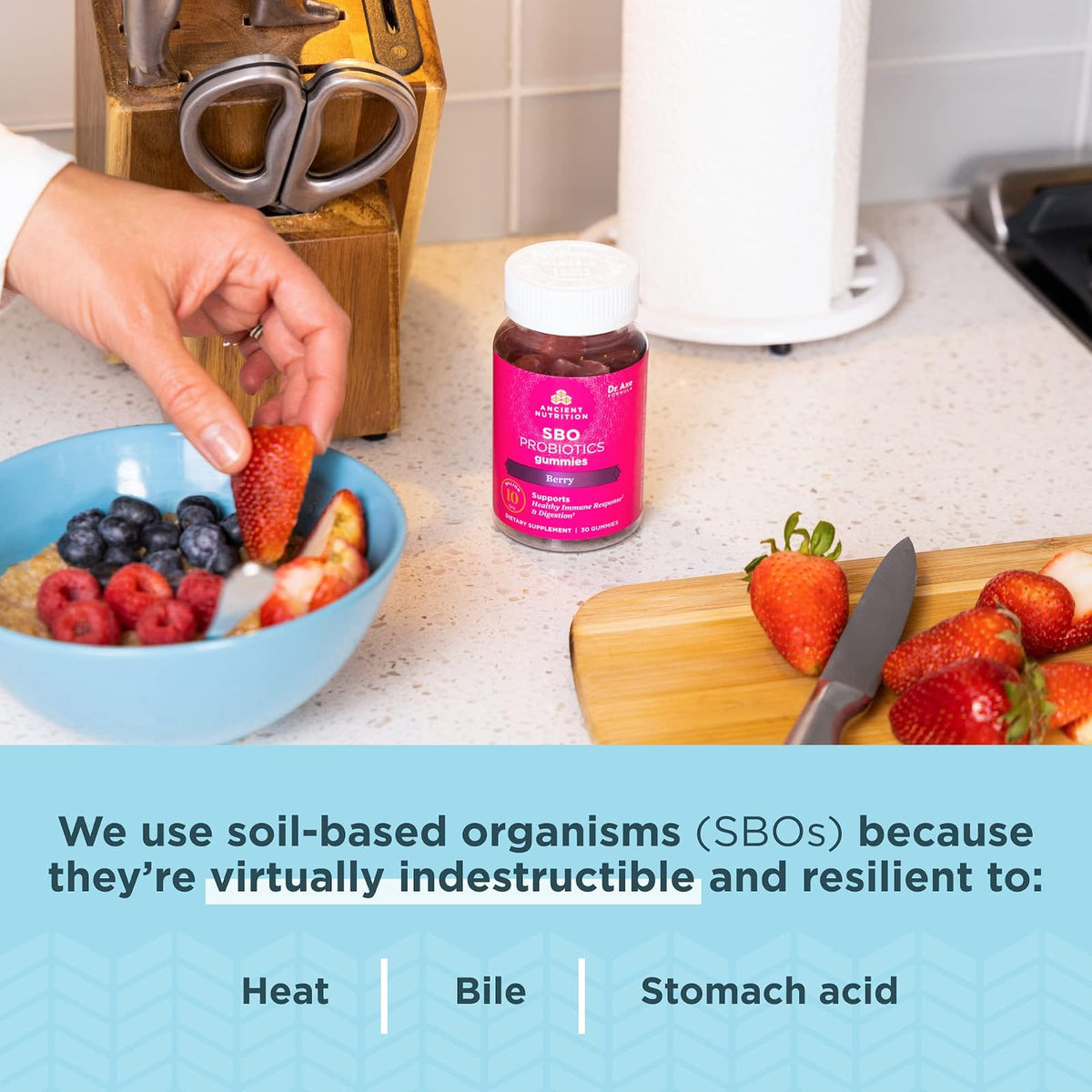 digestive health SBO probiotics gummies