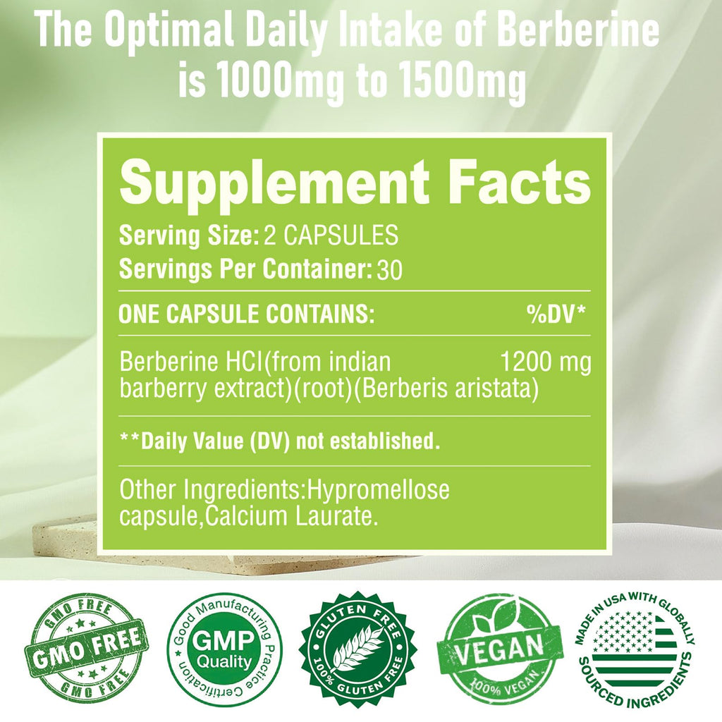 Digestive health supplement Berberine HCL