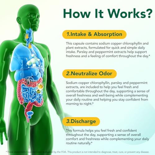 Digestive health support with chlorophyll
