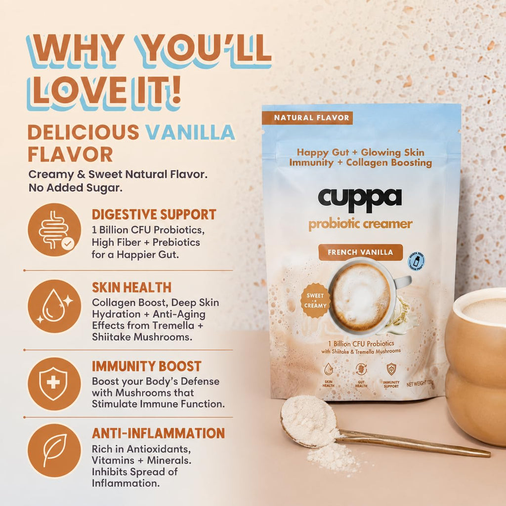Digestive health support with Cuppa creamer