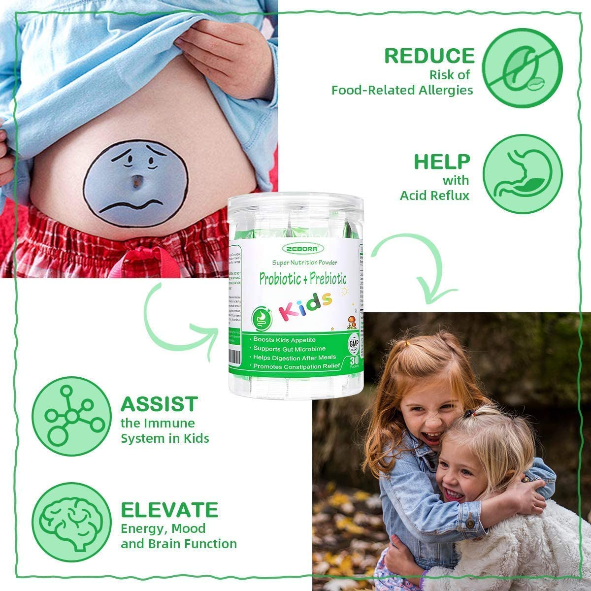 digestive health support with ZEBORA probiotics
