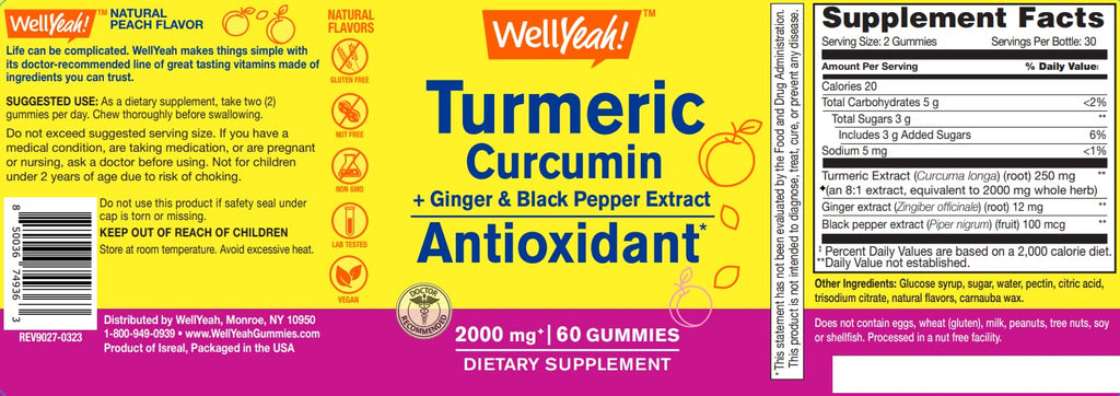 digestive health turmeric curcumin gummies