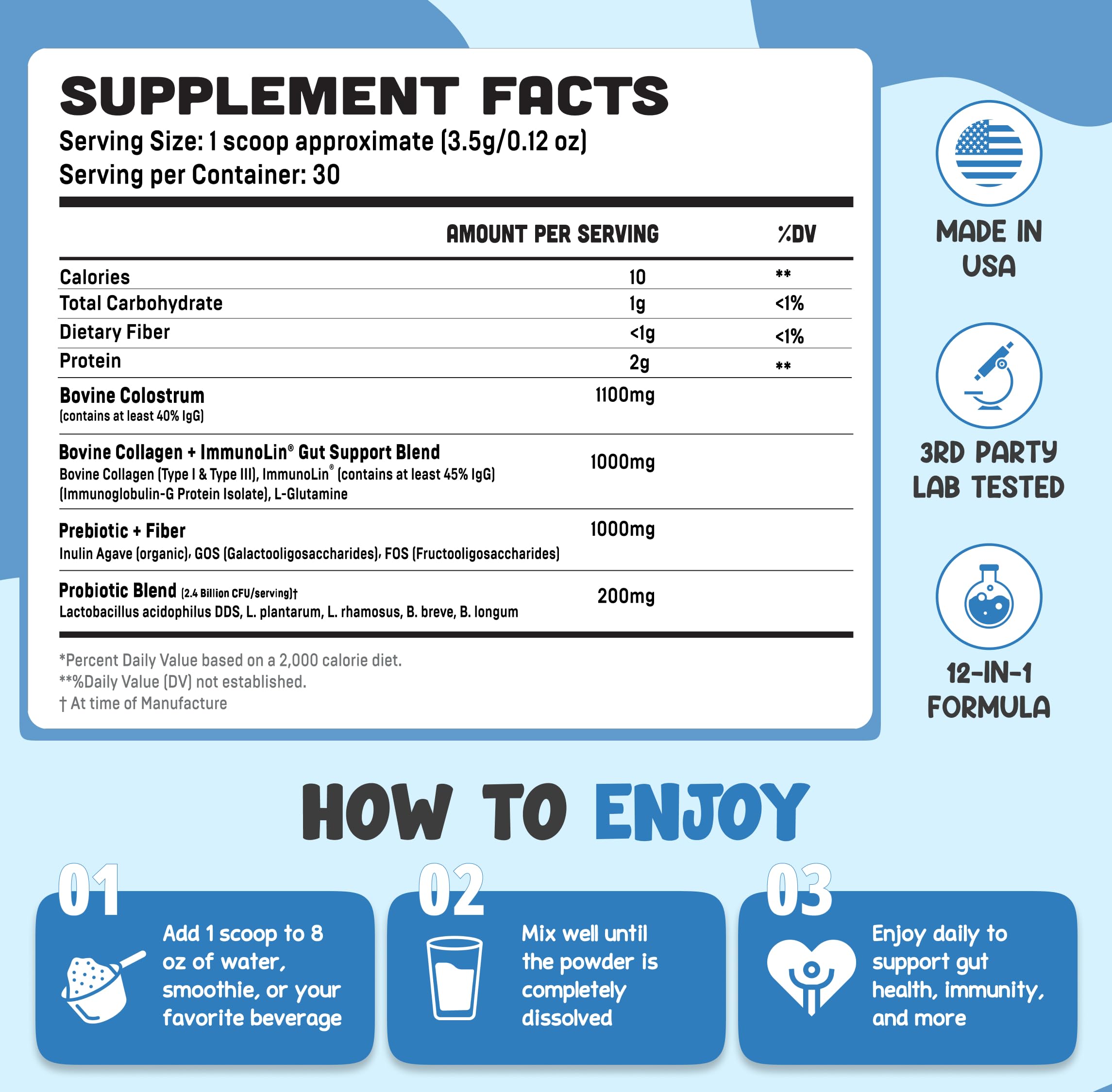 Digestive health with Bovine Colostrum+