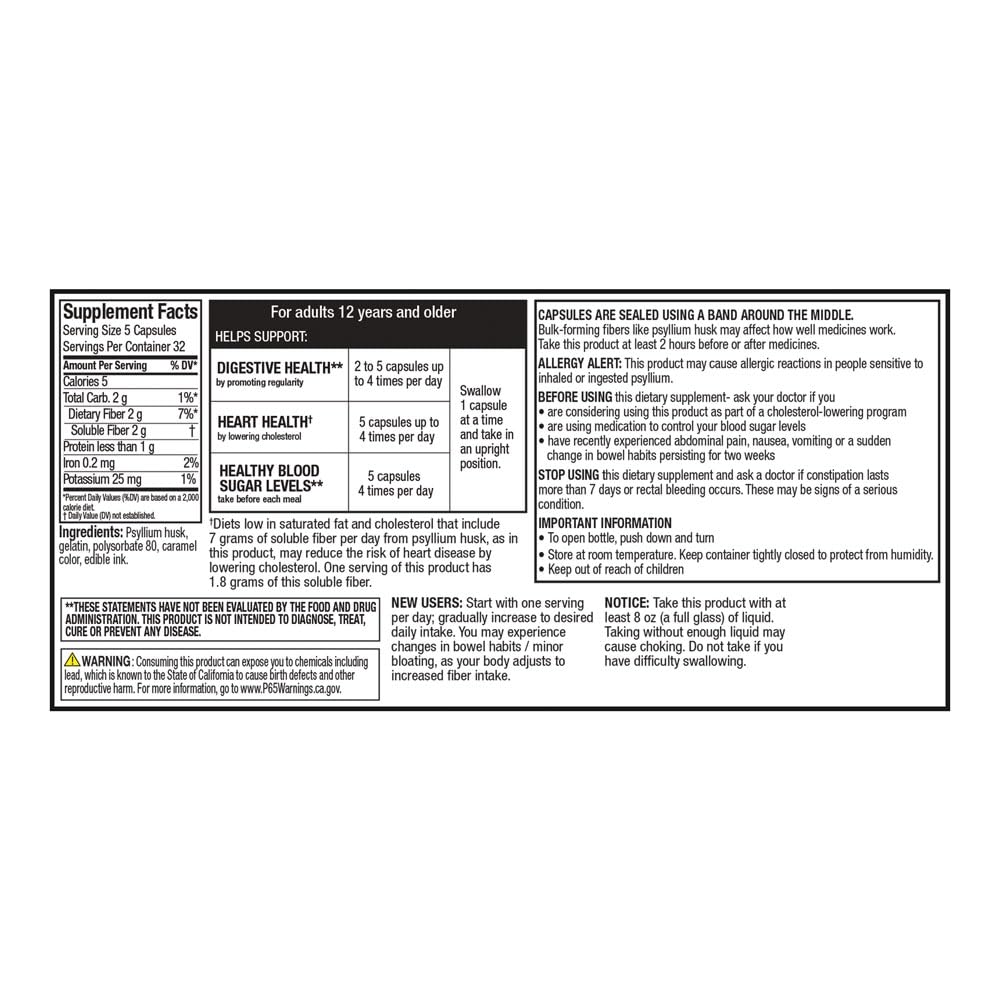 digestive health with fiber capsules