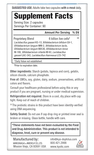 digestive health with Kyo-Dophilus probiotics