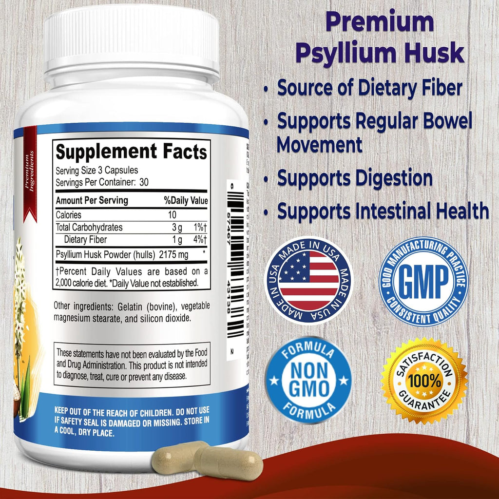 Digestive health with psyllium husk