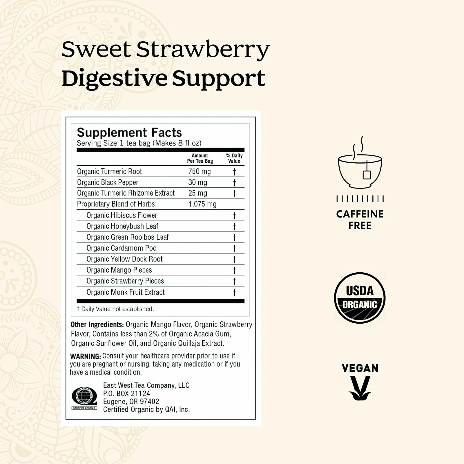 digestive support chamomile tea blend