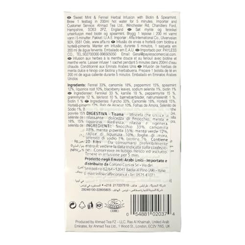 digestive support herbal tea bags