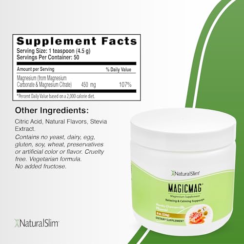 Digestive support magnesium powder