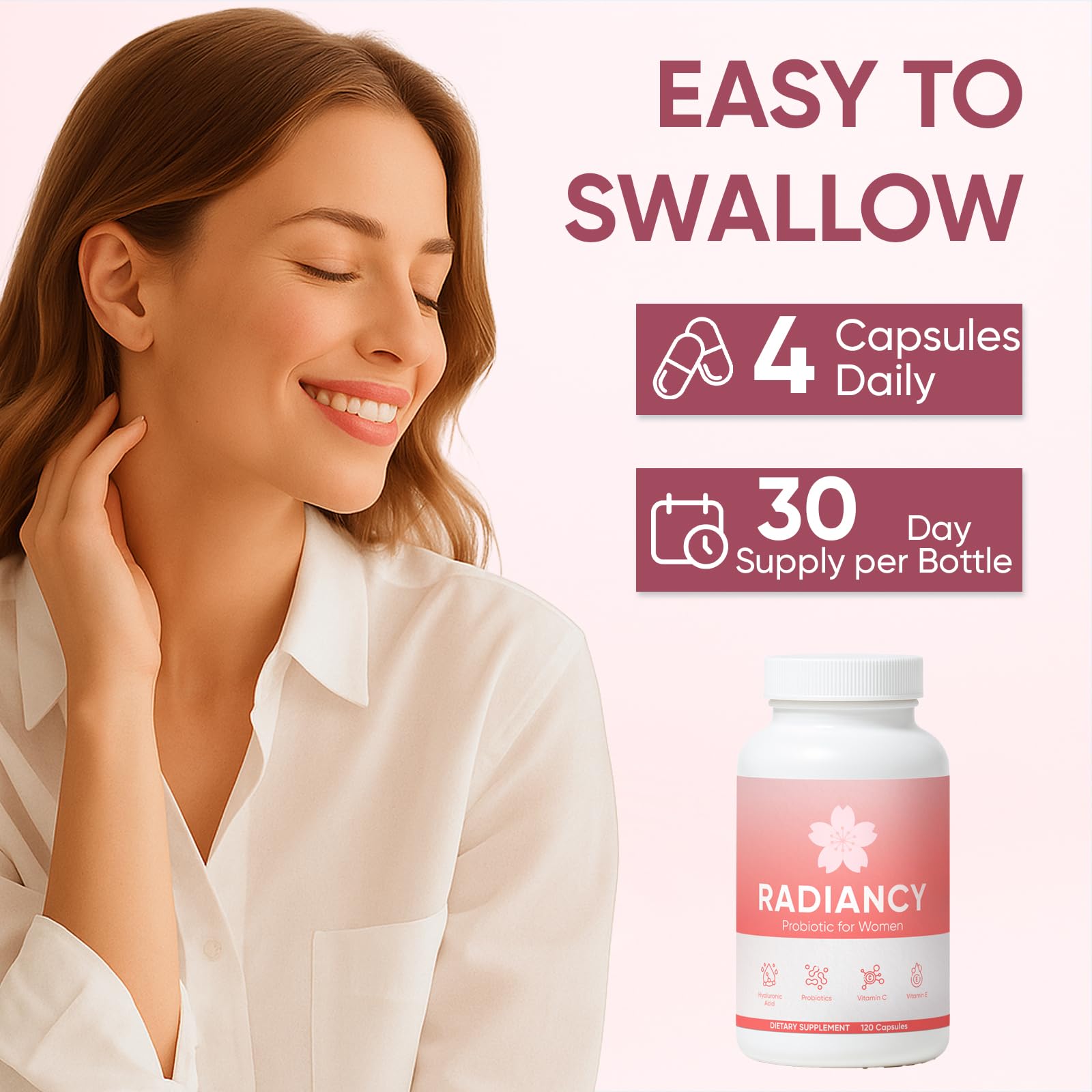 Digestive support probiotic capsules