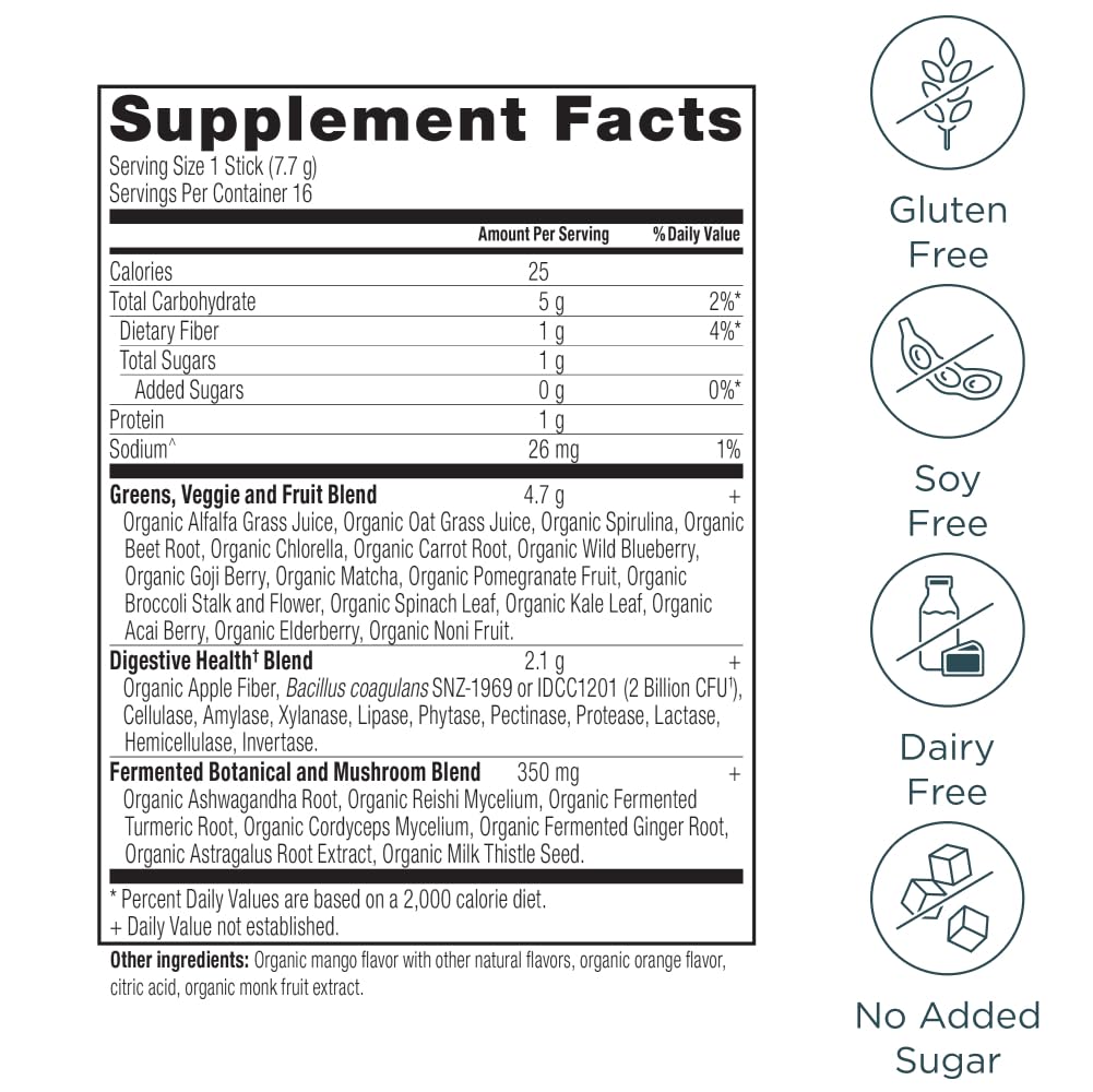 digestive support super greens powder