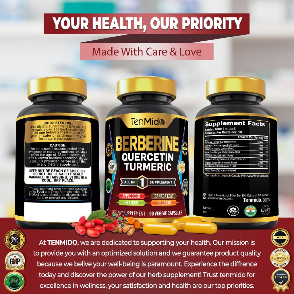 Digestive support with berberine and turmeric