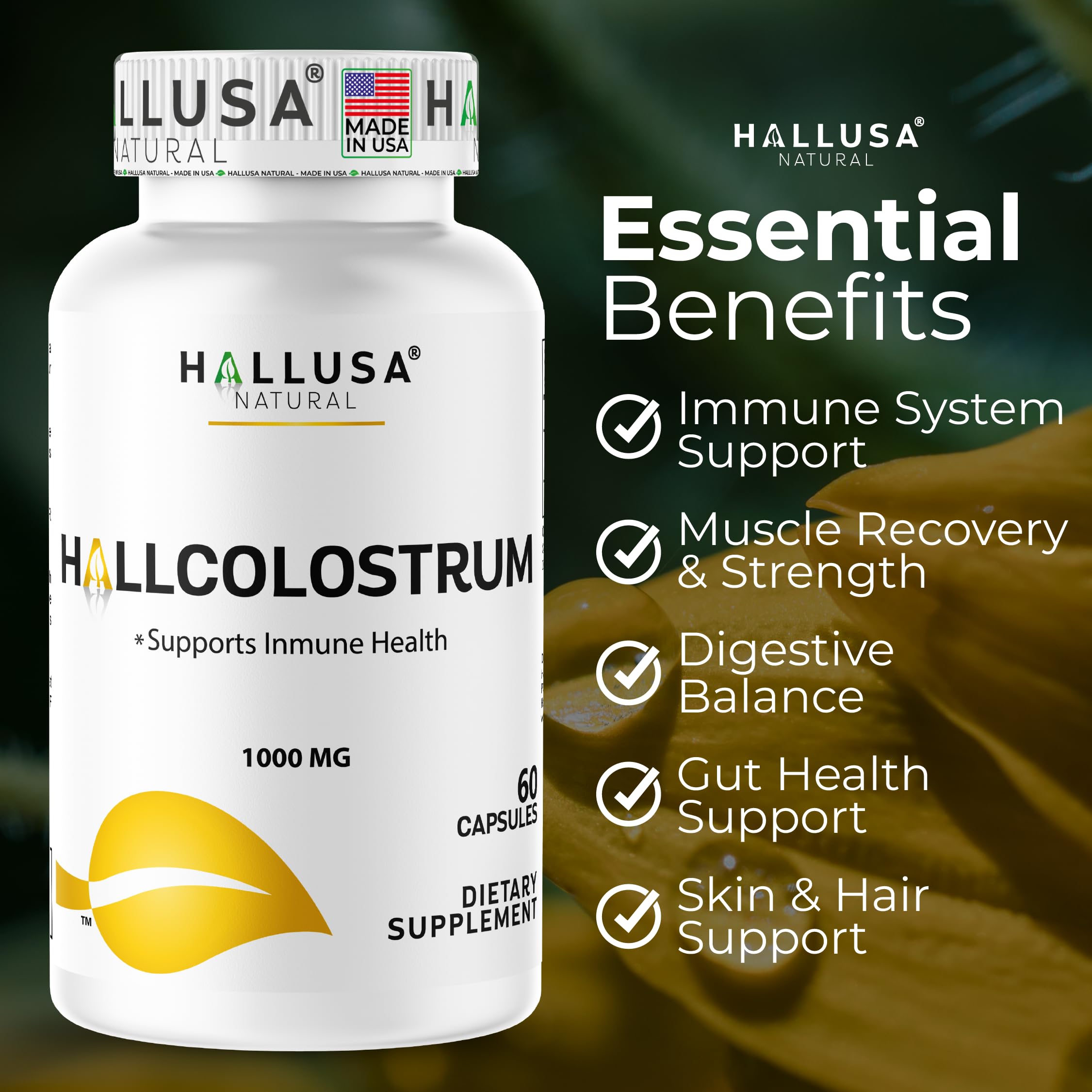 Digestive support with Hallusa supplements