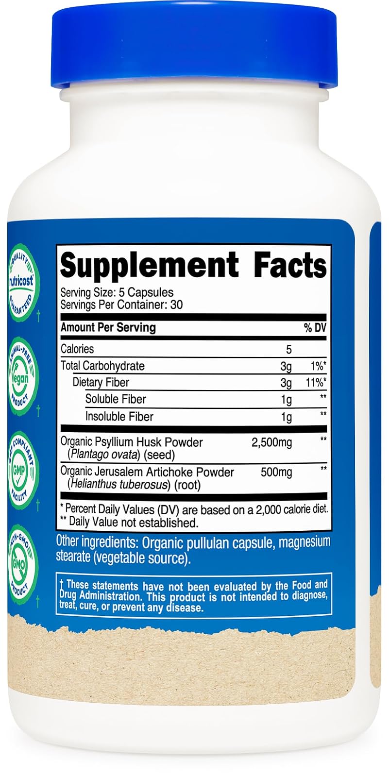 Digestive support with Nutricost fiber