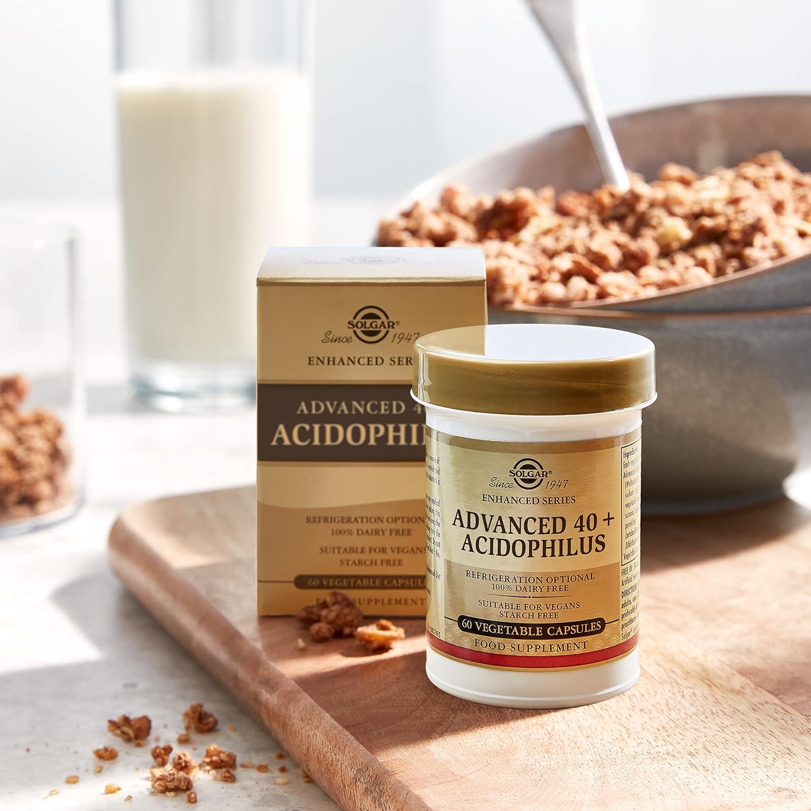 digestive support with Solgar acidophilus