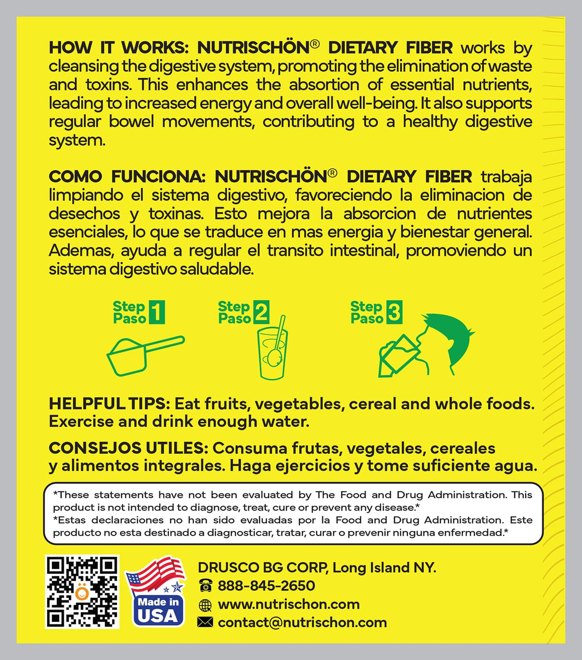 digestive wellness with NUTRISCHON fiber